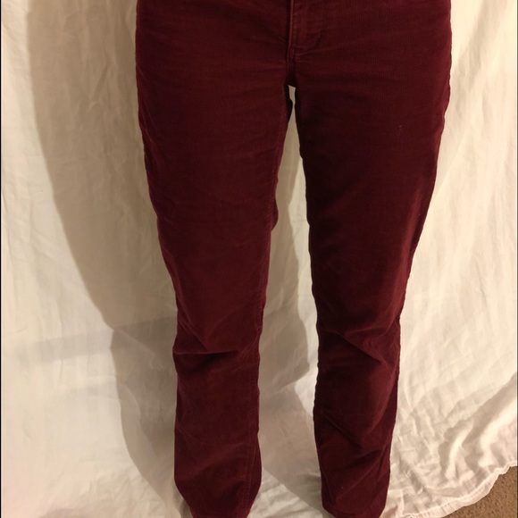 J. Crew | Pants & Jumpsuits | Deep Red Corduroy Pants | Poshmark